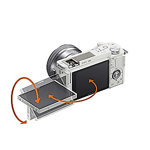 Sony Alpha ZV-E10 - APS-C Interchangeable Lens Mirrorless Vlog Camera Kit - White (Renewed)