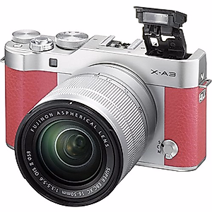 Fujifilm X-A3 Mirrorless Camera XC16-50mm F3.5-5.6 II Lens Kit - Pink