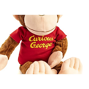 KIDS PREFERRED Curious George Press and Play Stuffed Animal with Music and Light, 12 Inches