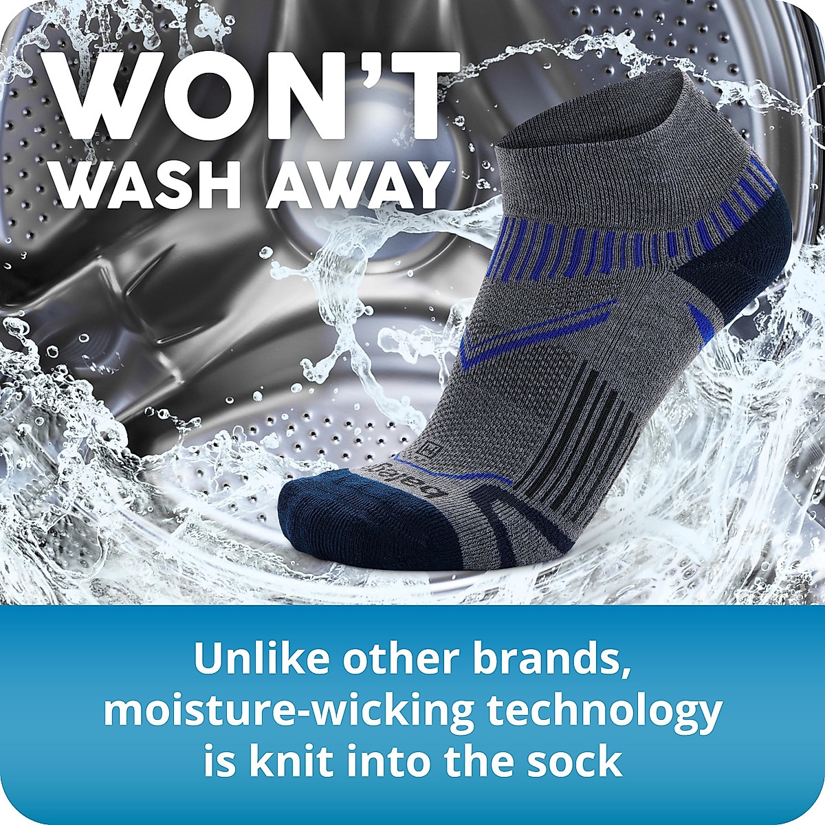 Balega Enduro Physical Trainer Arch Support Performance Crew Athletic Running Socks for Men and Women (1 Pair), Black, Small