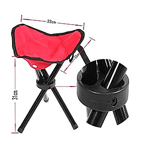 TRENTSNOOK Exquisite Camping Stool Pop Up Chair Portable Lightweight Folding Camping Hiking Stool Tripod Chair Seat for Fishing Festival Picnic BBQ Beach