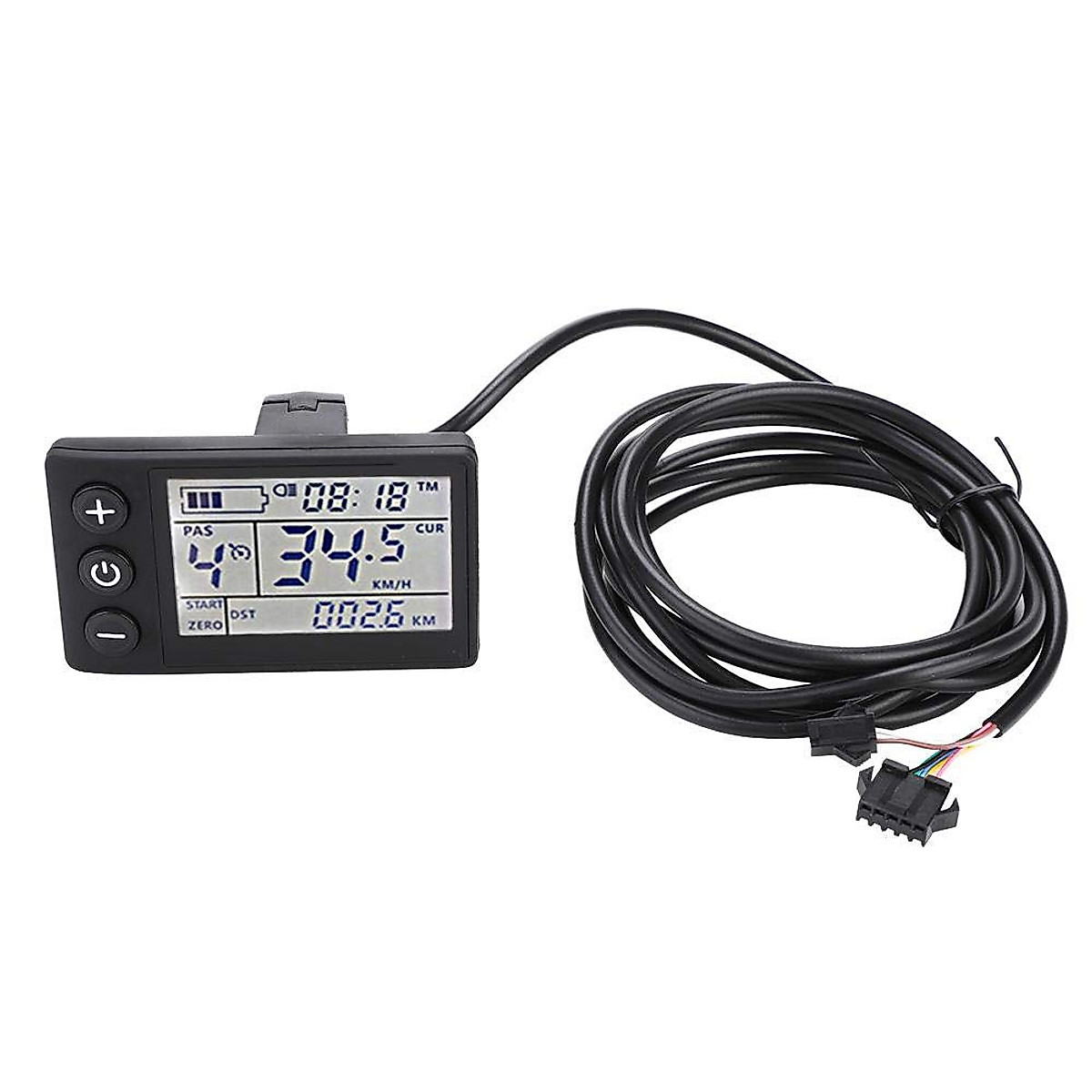 Dilwe Brushless Motor Speed Controller, Sensitive Brushless Motor Controller LCD Panel Kit for E-Bike Electric 36V/48V 1500W