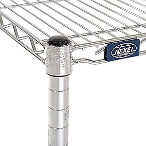 Nexel Commerical Wire Shelf Platform Dunnage Storage Rack, 24" x 30" x 14", Chrome