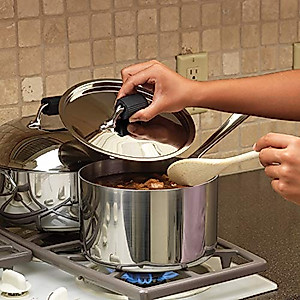 JAZ innovations Cool Touch Lid Handle Covers Other Kitchen Accessories, avarage, Black