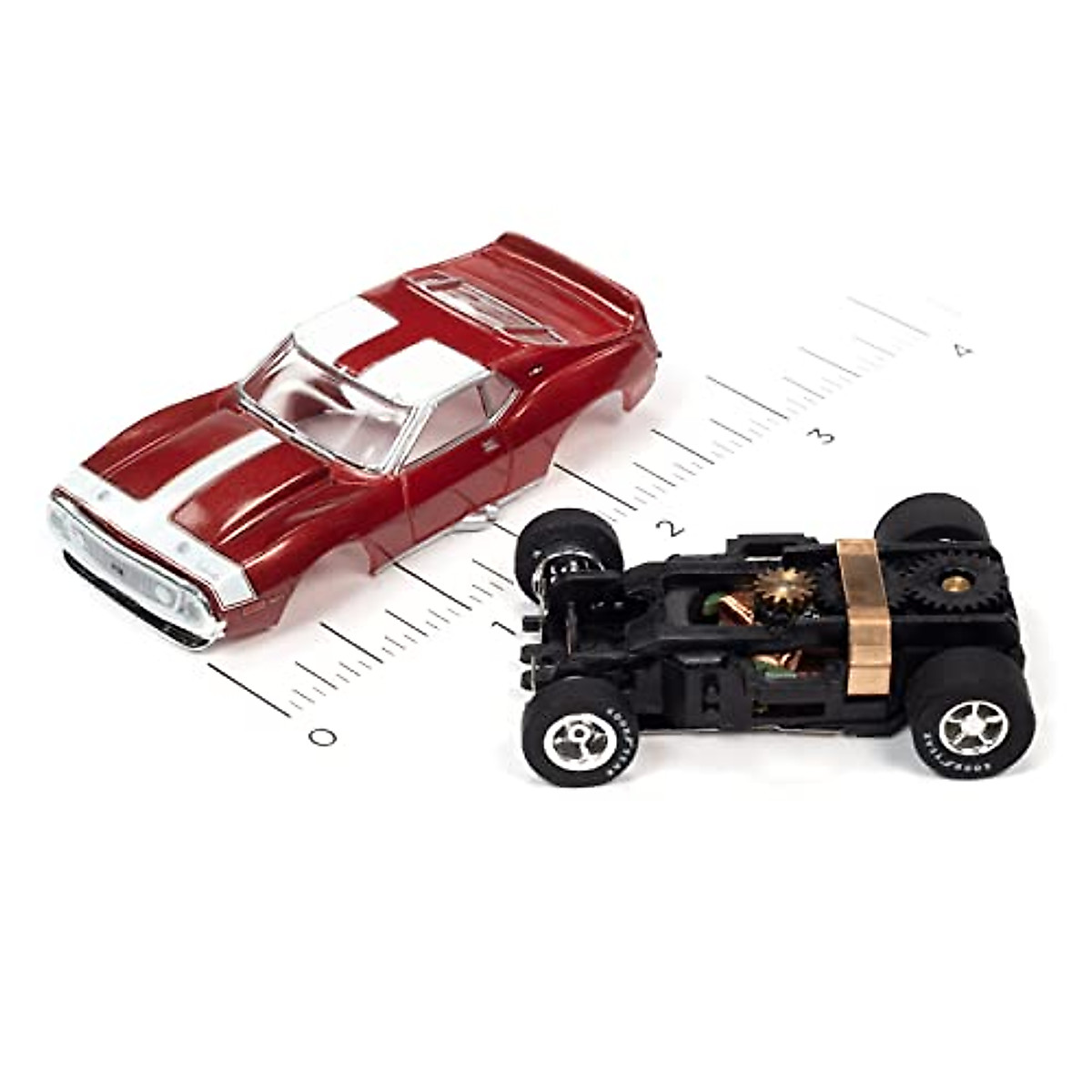 Auto World Xtraction R35 1971 AMC Javelin AMX Red HO Scale Slot Car