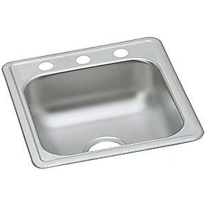 Elkay D117193 Dayton Single Bowl Drop-in Stainless Steel Bar Sink 17 x 19