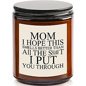 Funny Gifts for Mom, Romantic Gifts for Mother, Mothers Day Gifts from Daughter Son, Unique Presents for Mom Stepmom Mother in Law, Lavender Scented Candles for Birthday Christmas Thanksgiving
