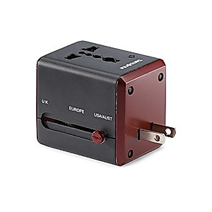 Samsonite Worldwide Power Adapter, Black/Red, One Size