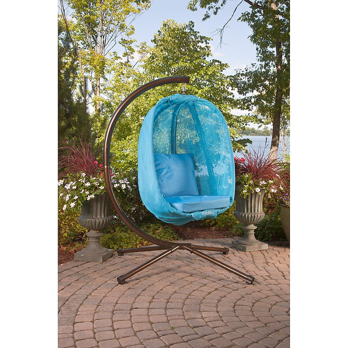 FlowerHouse Hanging Patio Egg Chair, Bark