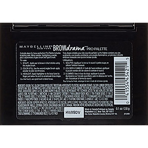 Maybelline Brow Drama Pro Eyebrow Palette, Blonde, 0.1 oz.