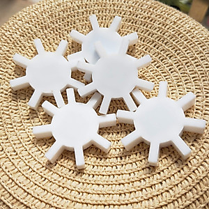 (Set of 3) Magnetic Stirrer Stir Bar PTFE Magnetic Mixer Stir Bars Gear Shape