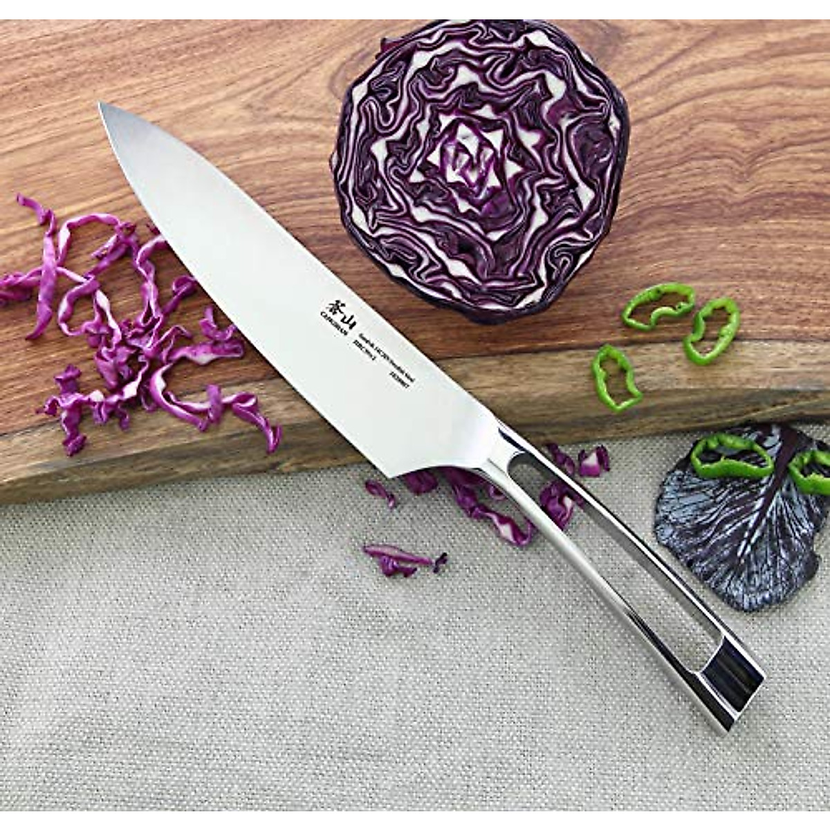 Cangshan TN1 Series 1020007 Swedish 14C28N Steel Forged Chef Knife, 8-Inch