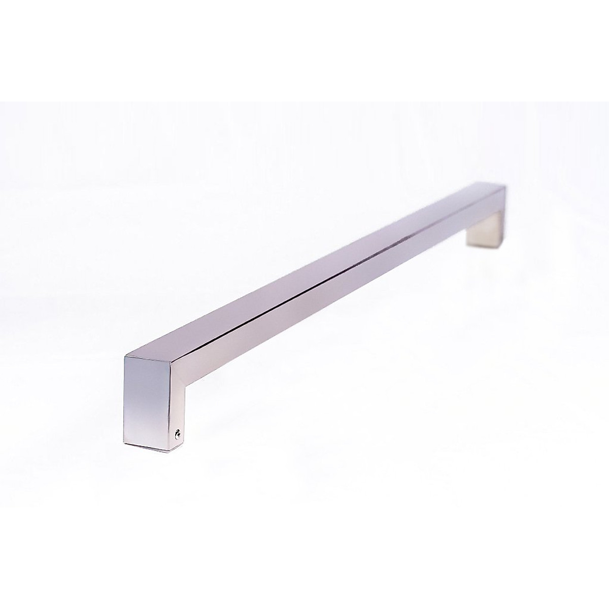 12 Inch Square Rectangle Flat Shape Stainless Steel Modern Contemporary Entry Door Handle Towel Bar Pull Shower Glass Sliding Barn Door Interior Exterior Door Pull Push Brush Nickel Satin Finish