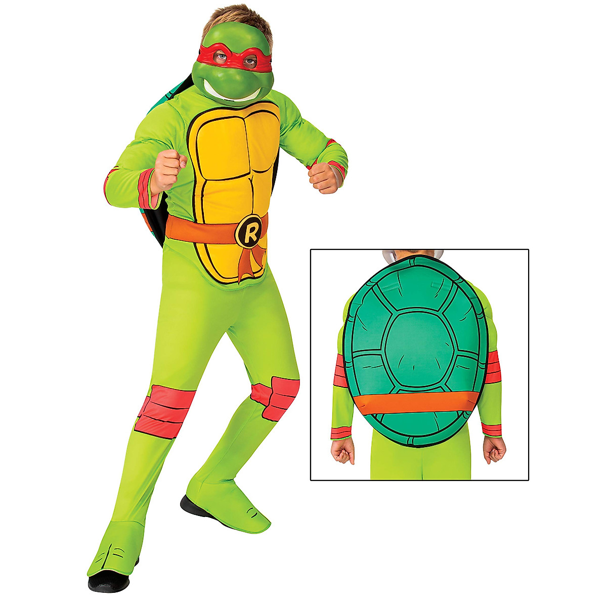 Rubies Boy's Nickelodeon Retro Classic Teenage Mutant Ninja Turtles Raphael Costume, Small