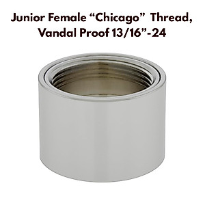 Neoperl Chicago Economy FLow 1.5 GPM Faucet Standard Aerator Female 13/16-24 Threads Regular Junior WaterSense Clear & Aerated Softflo Stream (Aerated Junior 1.5)