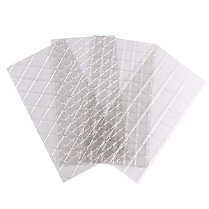 Cake Fondant Impression Mat Mold Diamond Quilted Grid Texture Embossed Lace Embossing Mat Cake Decorating Supplies for Cupcake Wedding Cake Decoration Tools(Set of 4）