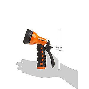 Dramm Available 12702 9-Pattern Revolver Spray Nozzle, Orange