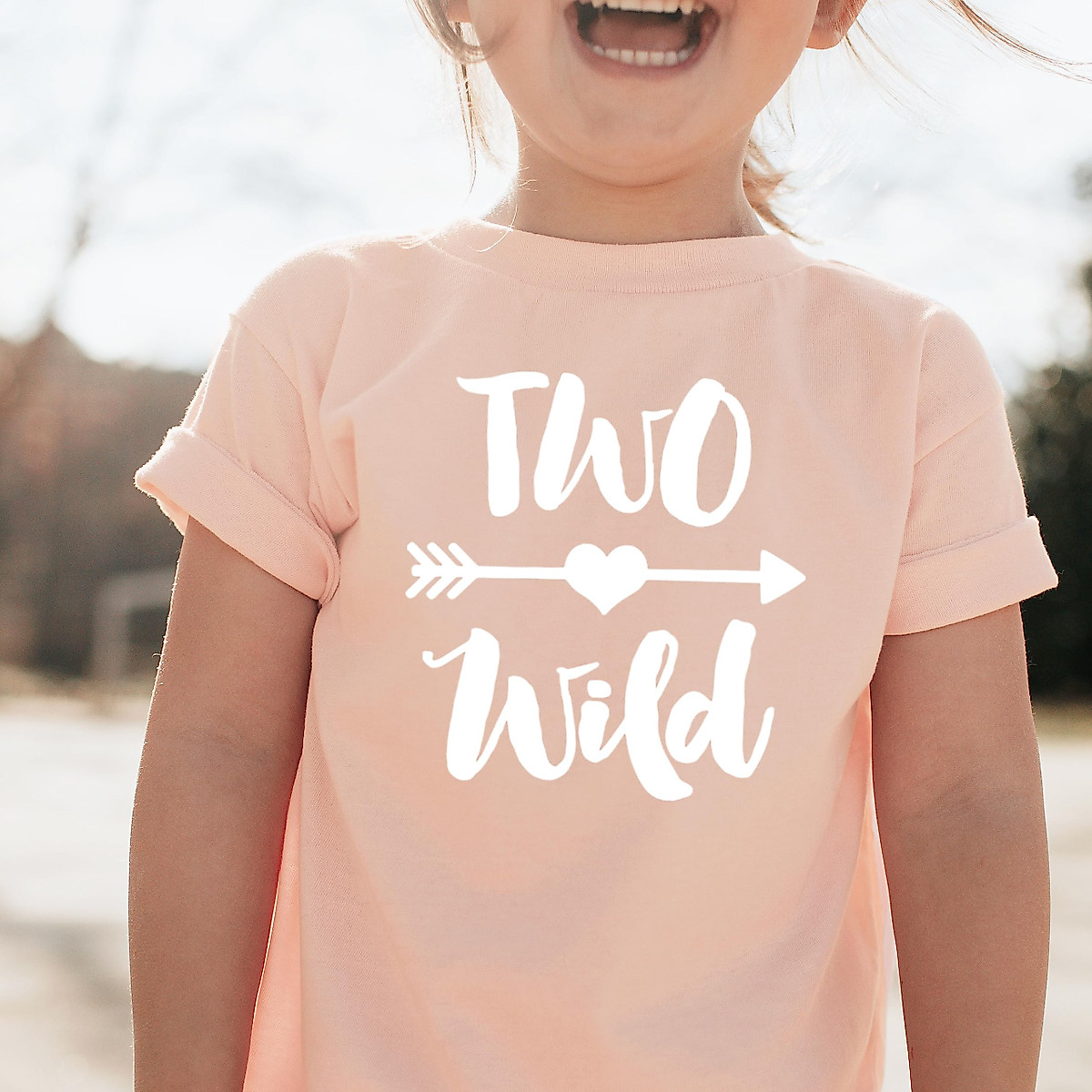 Olive Loves Apple Two Wild 2nd Birthday Girls Shirt for Toddler Girls Second Birthday Outfit Black on Pink Shirt 2T
