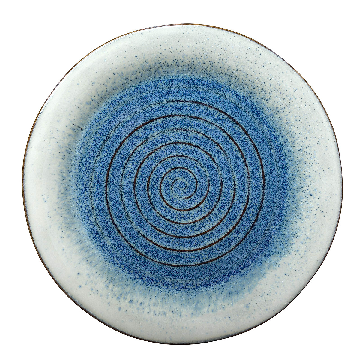 Sango Talia 16-Piece Stoneware Dinnerware Set with Round Plates, Bowls, and Mugs, Dusk Blue