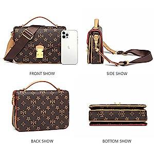 MESSGAIL Crossbody Bags for Women Classic Shoulder Handbags Ladies Clutch Purses with Wide Adjustable Strap