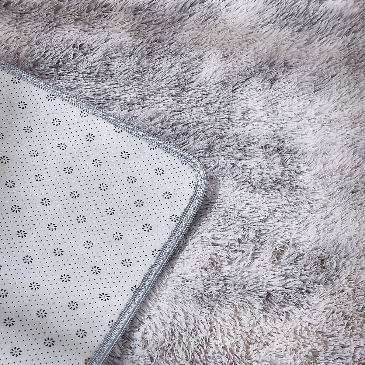 FASSWFASS Area Rugs 8x10,Living Room Rug Fluffy Comfortable Large Area Rug Bathroom Rugs Non Slip Bottom Washable Tie Dye Used for Bedroom,Kids Room Living Room Nursery Rug Grey 8 * 10