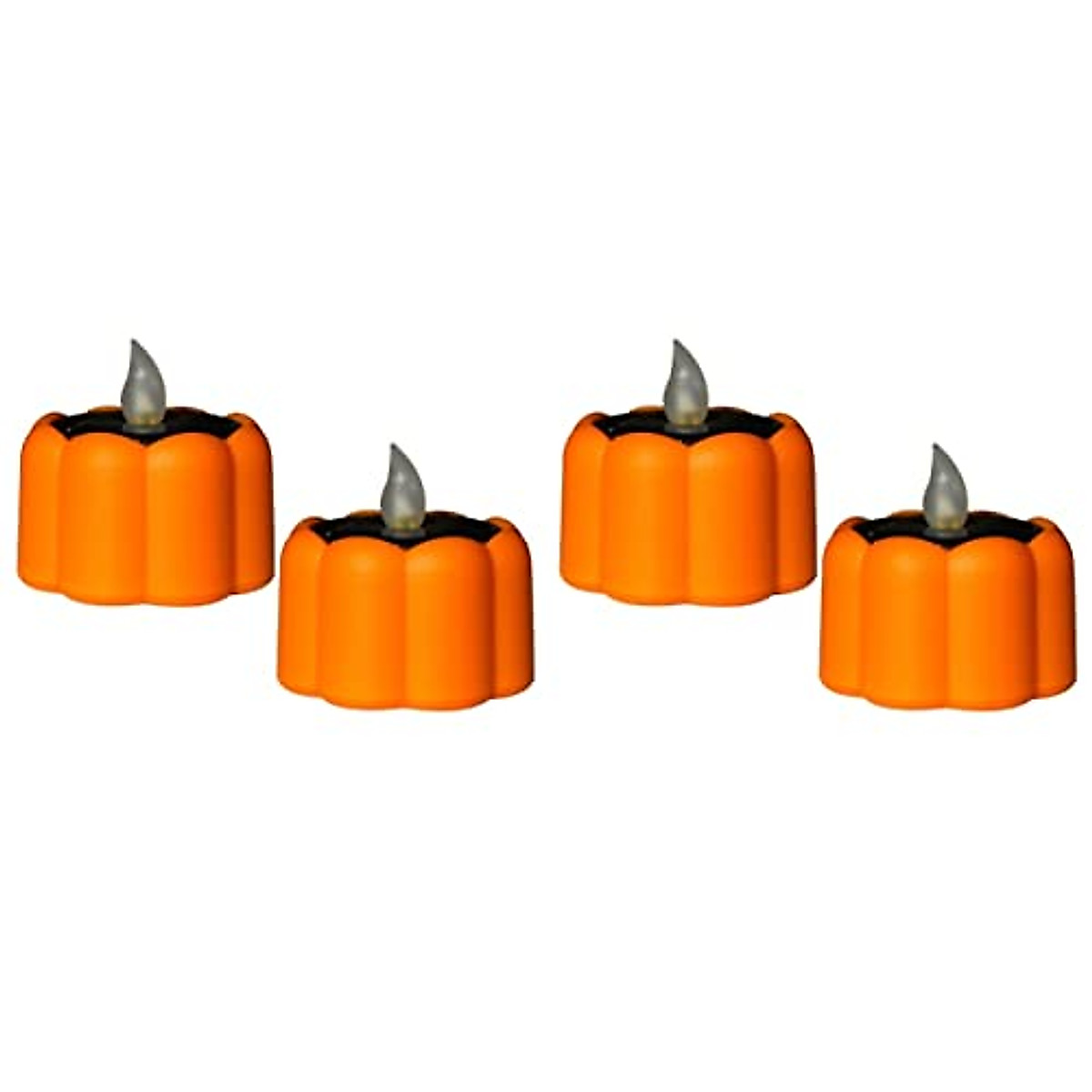 Yardwe 4 pcs Small Pumpkin Pumpkin Tea Light Pumpkin Candle lamp Portable Pumpkin Lantern Tea Lights LED