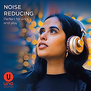 UNOSOUNDS Sport Headset Wireless Bluetooth 5.0 Headphones, AUX Jack 3.5mm, Hands-Free Calls, TF Card, On –Ear Model,Radio Feature (Metallic Black)