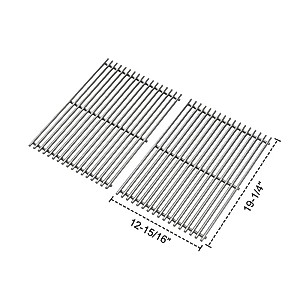 GLOWYE Grill Grates Replacement for Jenn Air 720-0336, 720-0163, Nexgrill 720-0163, 720-0430, 720-0433, Kirkland 720-0433, Permasteel PG-50400-S, Brinkmann 810-8534-S, Uberhaus, Perfect Glo (2-Pack)
