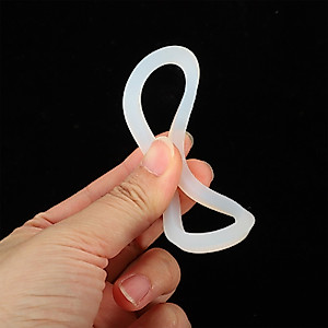 UPKOCH 20pcs Jar Lids Rings Wide Mouth Silicone Gasket for Glass Jars Lids Sealing Rings Jars Seal Rings -leak Sealing Ring Wide Bottle Silicone Rings Airtight Seals Ring