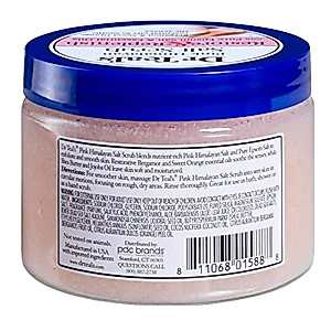 Dr Teal's Body Scrub with Pure Epsom Salt, Restore & Replenish with Pink Himalayan Salt, 16 oz