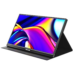 Visual Beat Portable Monitor Touch Screen 15.6'' 1080P USB-C HDMI Computer Display HDR IPS Eye Care Screen 100% sRGB with Smart Cover, Dual Speakers for Laptop PC Mac Phone PS4/5 Xbox Switch