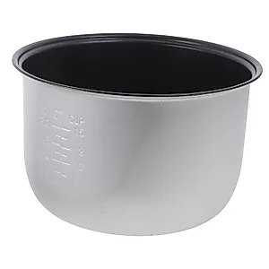 FELTECHELECTR Rice Cooker Liner Rice Pot Inner Pot Rice Cooking Multi-use Pot Cooked Rice Container Power Cooker Parts Cooker Inner Tank Aroma Rice Cooker 10 Cup Food Insert Intelligent Alloy