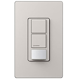 Lutron MS-OPS6-DDV-WH Motion Sensor, Maestro Occupancy Sensor Switch, 6A, Single Pole/Dual Circuit - White