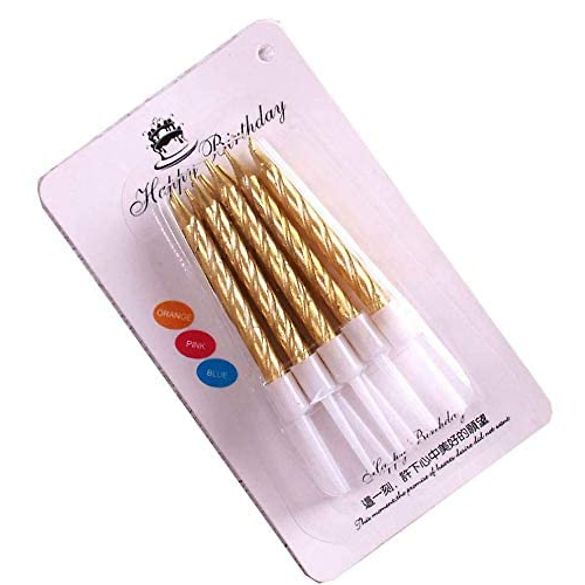QQYL Gold Silver 1st 2nd 4th 18th 21st 25th 30th 40th 50th 60th 65th 70 85th 95th Happy Birthday Cake Topper Number Cake Candles Birthday Candles Decorating Kit Cake Banner Pop Sticks (Gold, Stick)