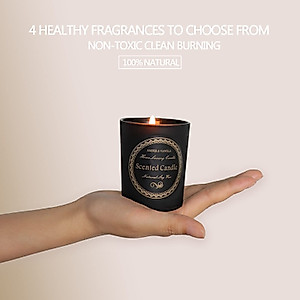 Candles Gifts for Women, Home Scented Candle Set, Soy Candles with Essential Oil, 4x2.2oz Portable Travel Fragrances Scented Candles Gift Set, Christmas Gifts, Birthday Gifts for Women