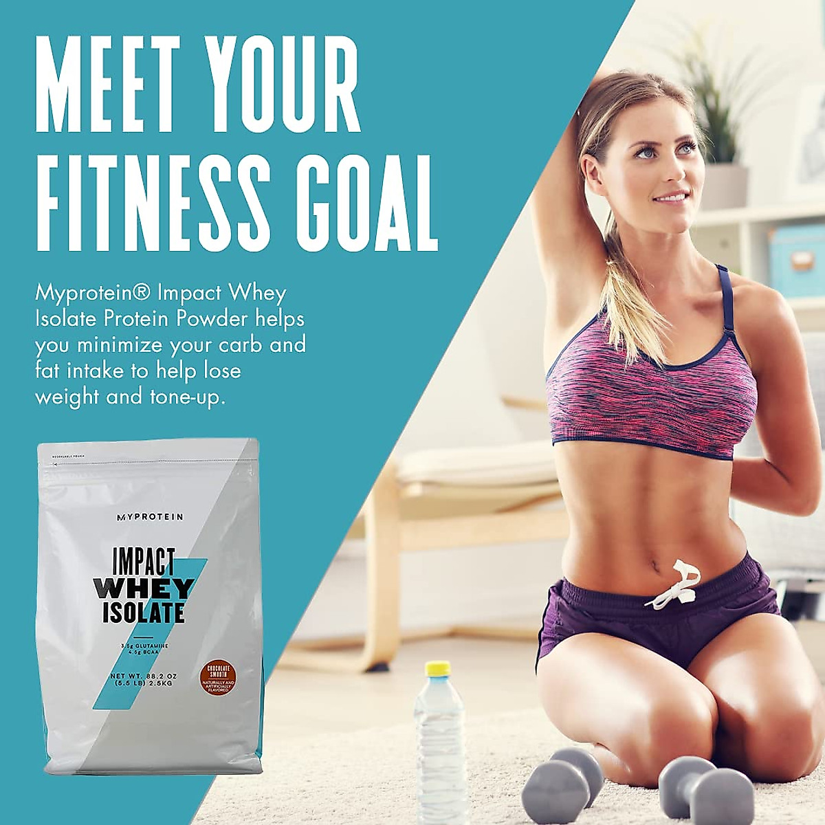 Myprotein® - Impact Whey Isolate - Whey Protein Powder - Naturally Flavored Drink Mix - Daily Protein Intake for Superior Performance - Chocolate (5.5 lbs, Pack of 1)