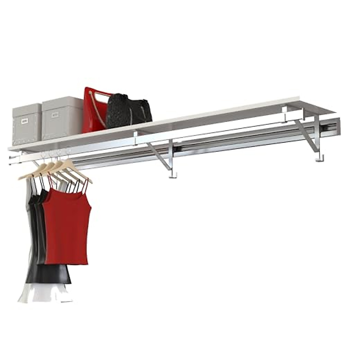 Arrange A Space Shelf Single Hang Closet System, 72", White