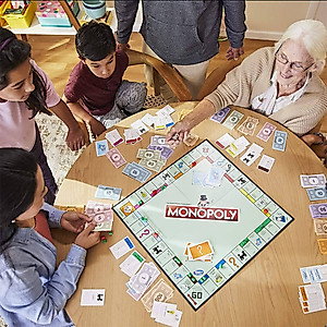 Monopoly Game, Family Board Game for 2 to 6 Players, Monopoly Board Game for Kids Ages 8 and Up, Includes Fan Vote Community Chest Cards