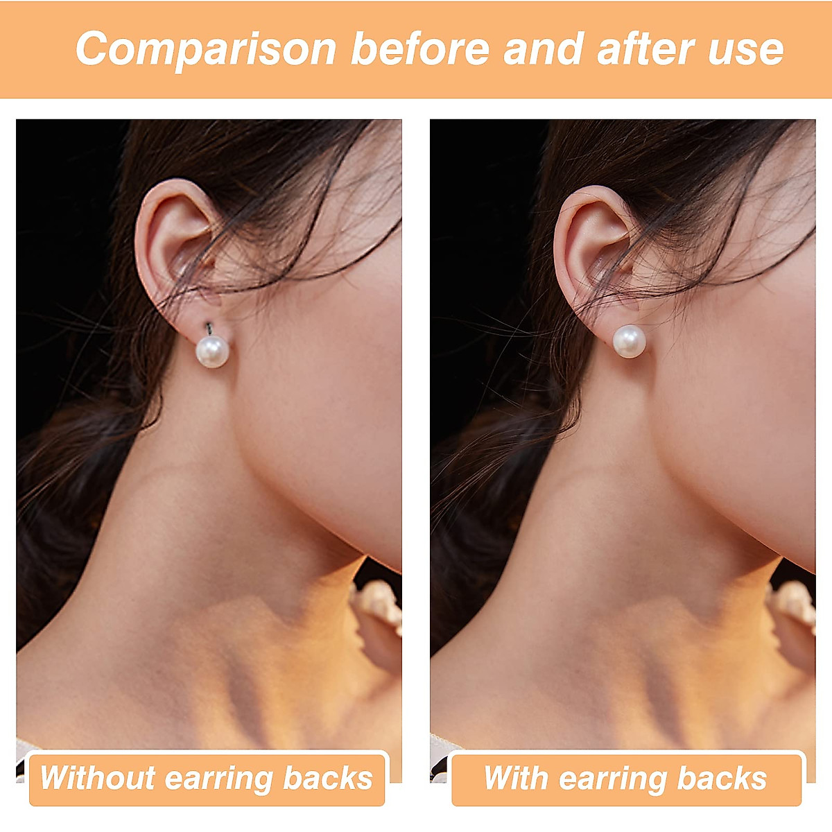 TOAOB 600pcs Silicone Earring Backs for Studs 8 Styles Clear Hypoallergenic Rubber Earrings Safety Back Stopper Replacement for Fish Hook Earring Studs Hoops