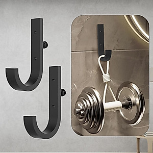 TGDPLUE 2 Pack Storage Hooks Compatible with Suncast/Craftsman Shed,Tool Hanger Organizer Accessories J Hanger for Suncast Sheds-Black