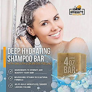 Organic Shampoo Bar (Packed with Neem Amla Shikakai Hibiscus) Made in USA (Natural Herbal Clarifying Surfactant Free) Ayurvedic Handmade Aromatherapy (Citrus)