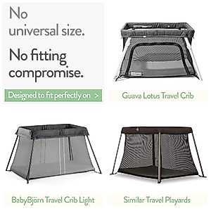 Travel Crib Fitted Sheets for Baby Bjorn, Guava Lotus Travel Crib and 24 x 42 Inch Travel Light Playard Mattress – Snuggly Soft 100% Jersey Cotton – 2 Pack