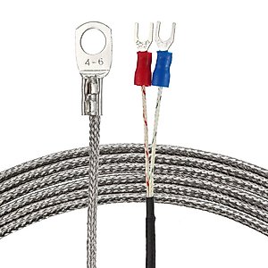 uxcell K Type Thermocouple Temperature Sensor Probe with 2M Cable 6mm Hole 32-752F/0-400C