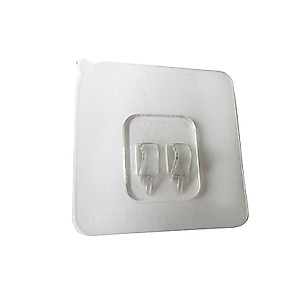 RTYUIE Transparent Household Plastic Hook Kitchen Waterproof Sticky Hook Bathroom Rack Sticker Sticky Wall Super Glue Hook Hanger Easy to Install (Color : 4)