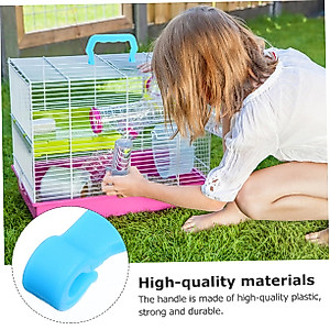 FUOYLOO 10pcs Cage Handle Bunny Cage Outdoor Cat Cage Carrier Pet Carrier Handle Outdoor Bird Cage Large Rabbit Cage Cat Enclosures for Dog Guinea Pig Plastic Travel Component