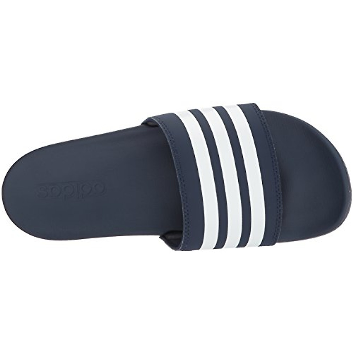 adidas Women's Adilette Comfort Slides Sandal, Collegiate Navy/White/Collegiate Navy, 8