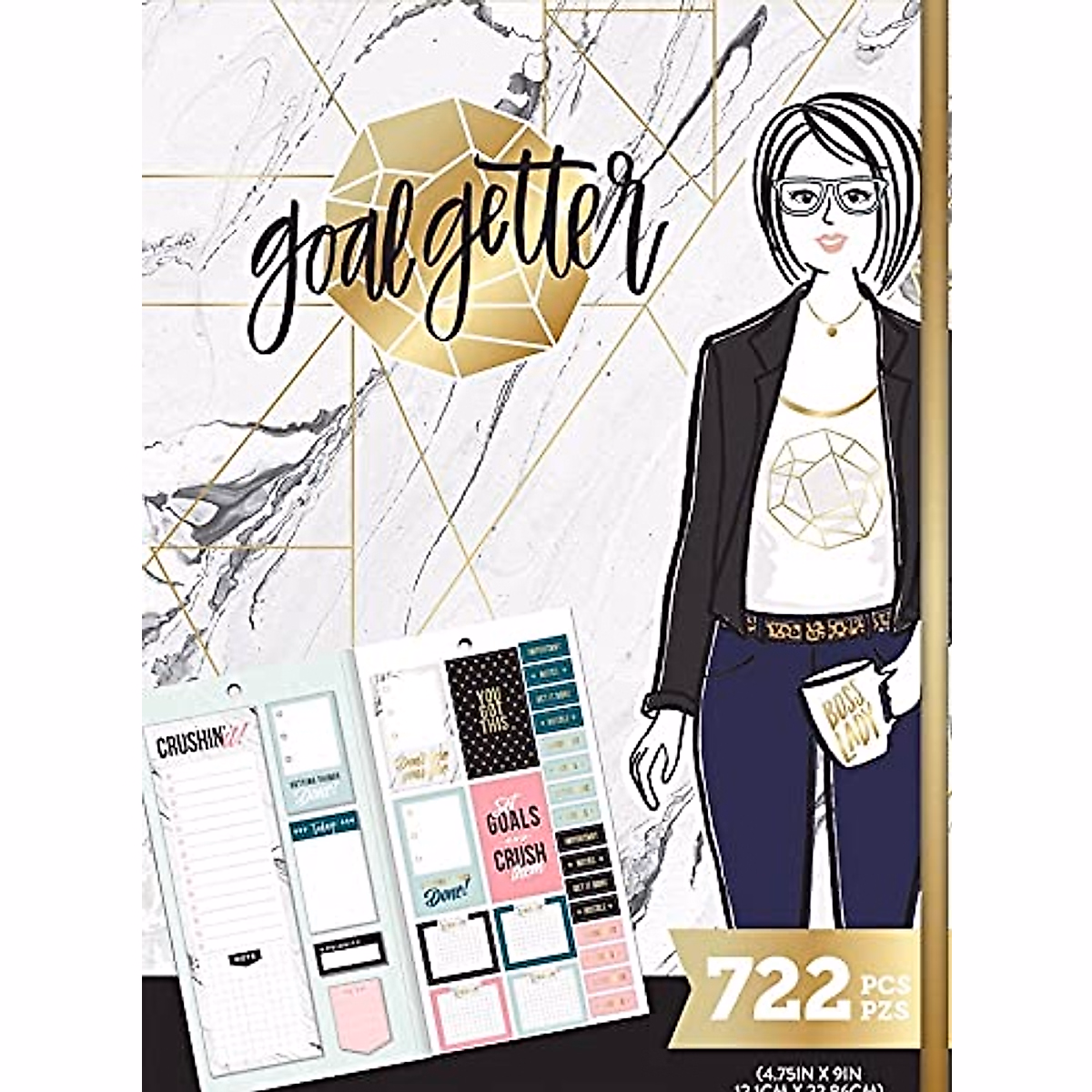 Me & My Big Ideas Happy Planner Accessory Book W/20 Sheets-Goal Getter, 722/Pkg, Multi