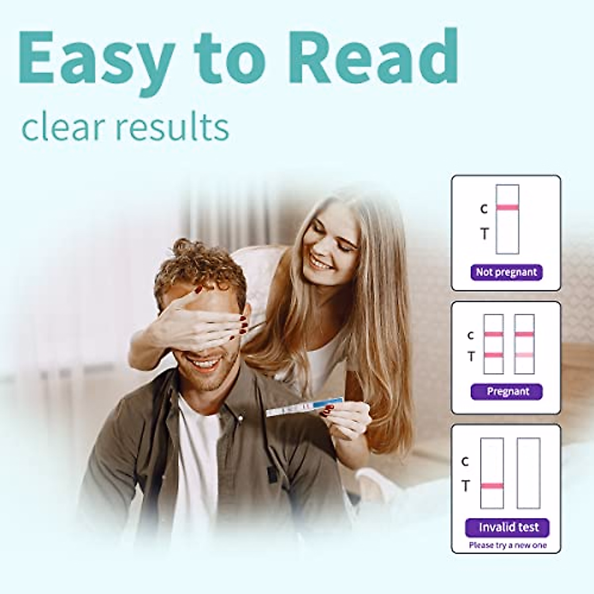 DAVID Pregnancy Tests Kit HCG Pregnancy Tests Strips Early Detection,Accurate and Reliable Results 6 Days Earlier Than The Missed Period - 6 Lightweight Midstream Sticks and 10 Strips (16 Pack)