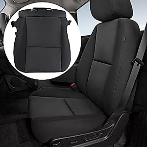 Driver Seat Cover Replacement Cloth for 2010 2011 2012 2013 2014 Chevy Silverado 1500 2500 HD 3500 HD Avalanche Suburban GMC Sierra Yukon XL - Replace 20833416 Front Bottom Cushion Cover Protector