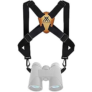 Trummul Binocular Harness Strap Best Chest Harness Strap for Hunters Photographers and Golfers (Black)